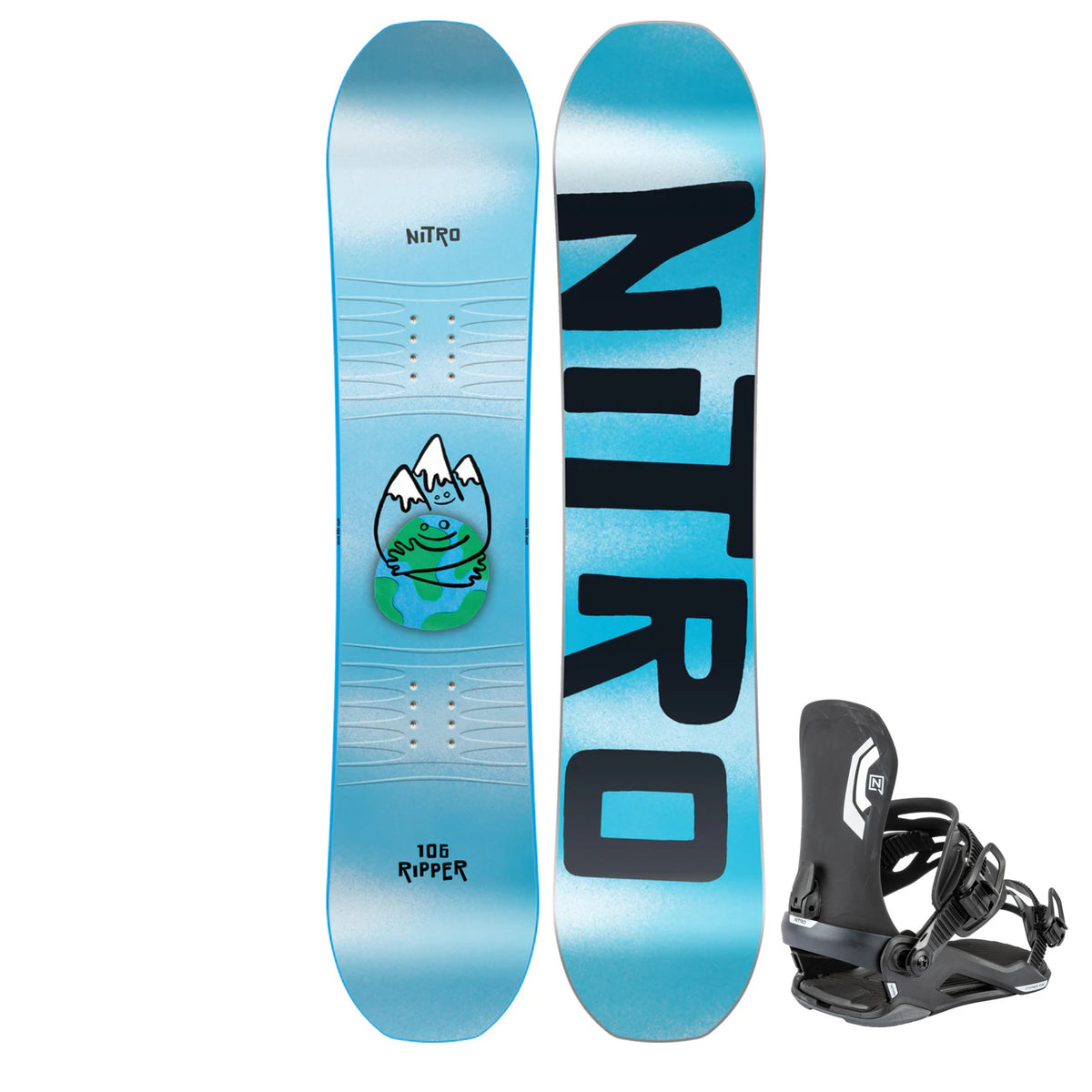 Nitro Ripper Kids Snowboard Package 2026– 88 Gear